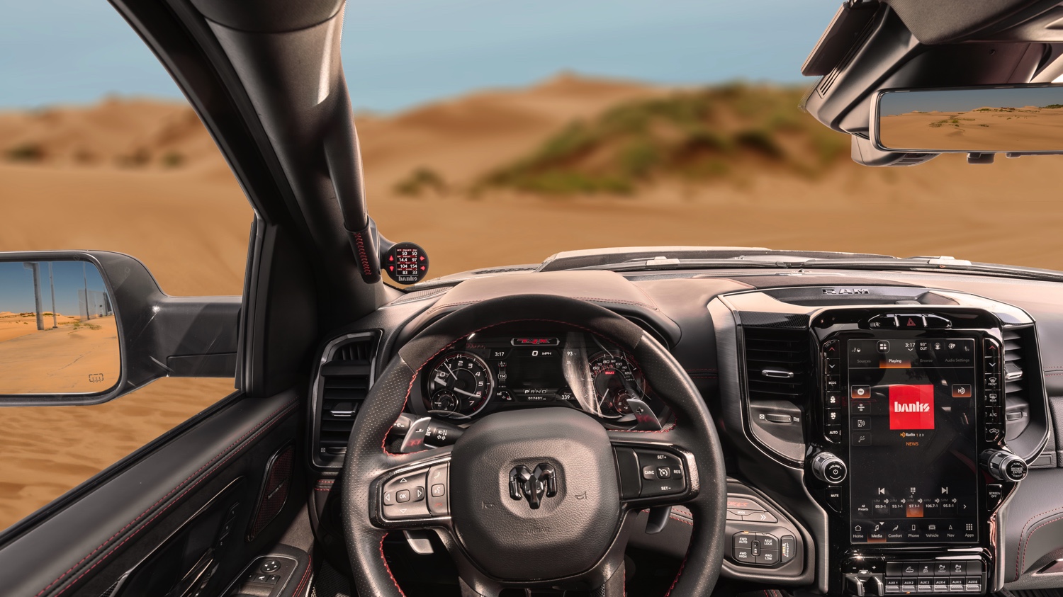 Banks 63386 iDash Stealth Pod Mount for 2019-2025 Ram 1500