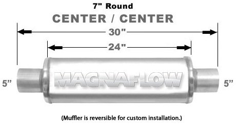 Magnaflow 12774 5" x 5" x 30" Stainless Steel Universal Muffler