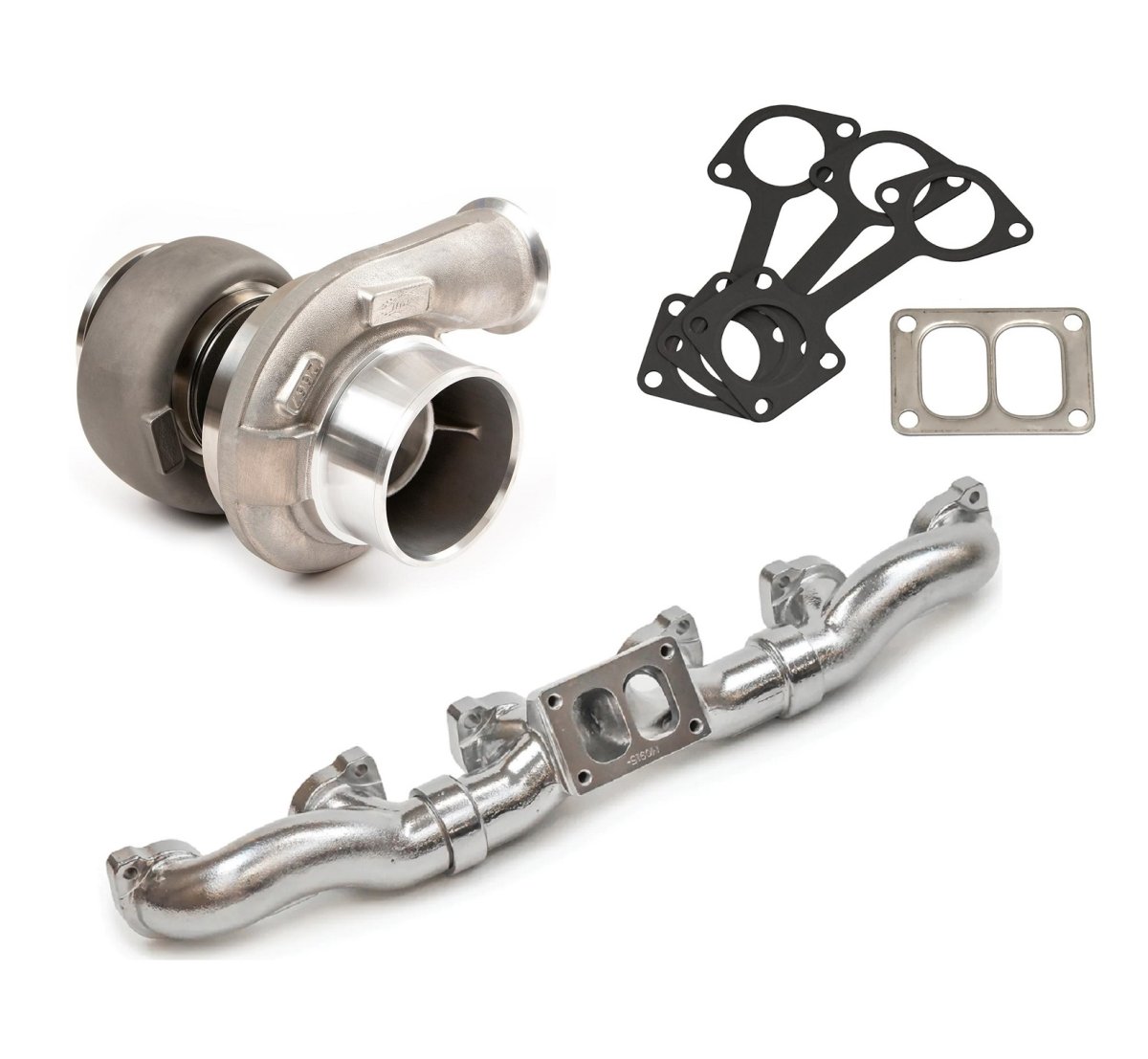 PDI Big Boss Stage 2 Turbo & Ceramic Coated Exhaust Manifold Combo for ...