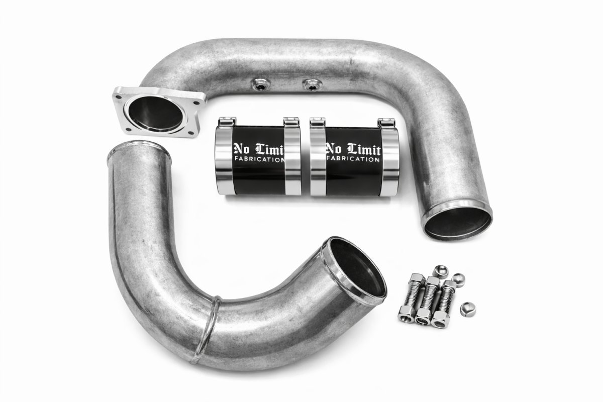 No Limit Fabrication Intercooler Pipe Kit Cold Side Raw for 2003-2007 ...