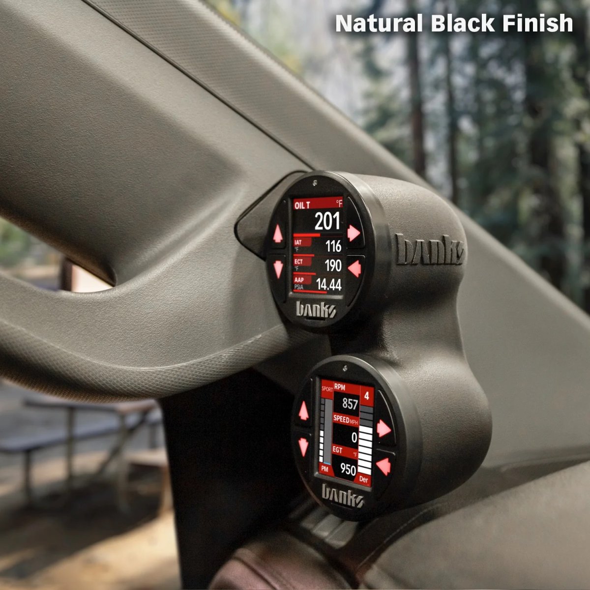 Banks 63362 iDash Dual Stealth Pod Mount for 2019-2021 GM 1500, 2020 ...