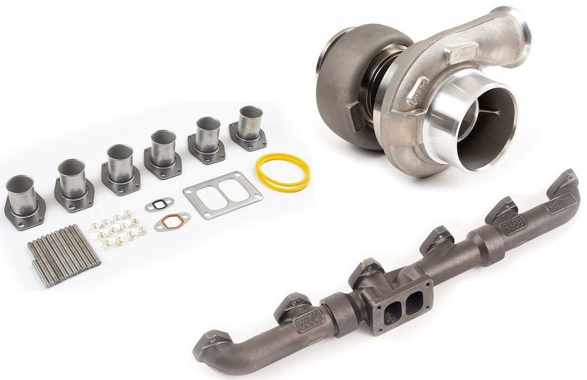PDI Big Boss Single Turbo Conversion Kit for 2004.5-2007 Kenworth C-15 ...