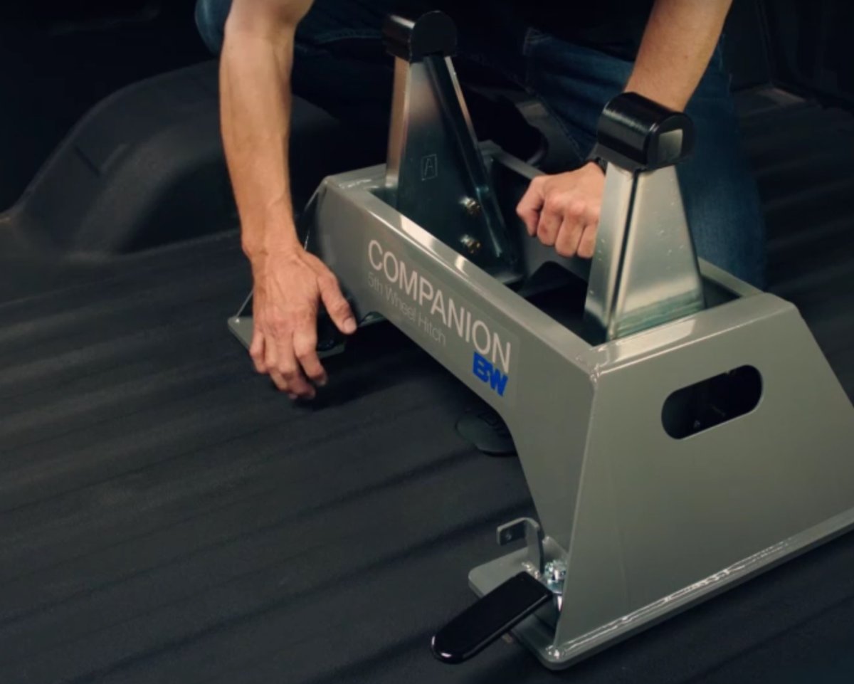 B&W RVK3600 Companion OEM Fifth Wheel Hitch, Standard Base, 25K GTW ...