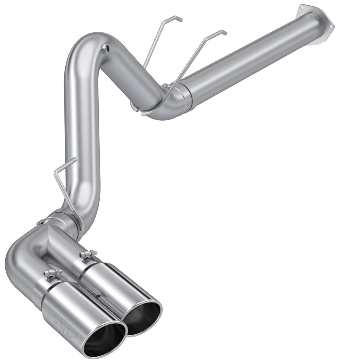 MBRP S6290409 4" DPF-Back Stainless Dual Single Side Exit Exhaust for ...
